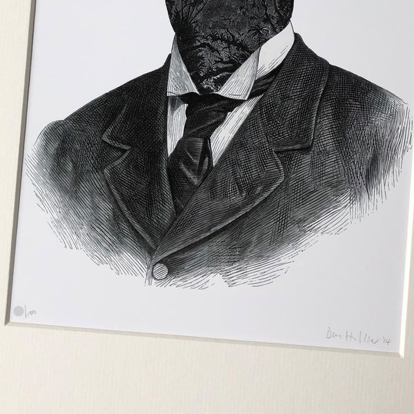 Dan Hiller masked man print - Oh Yeah Gallery